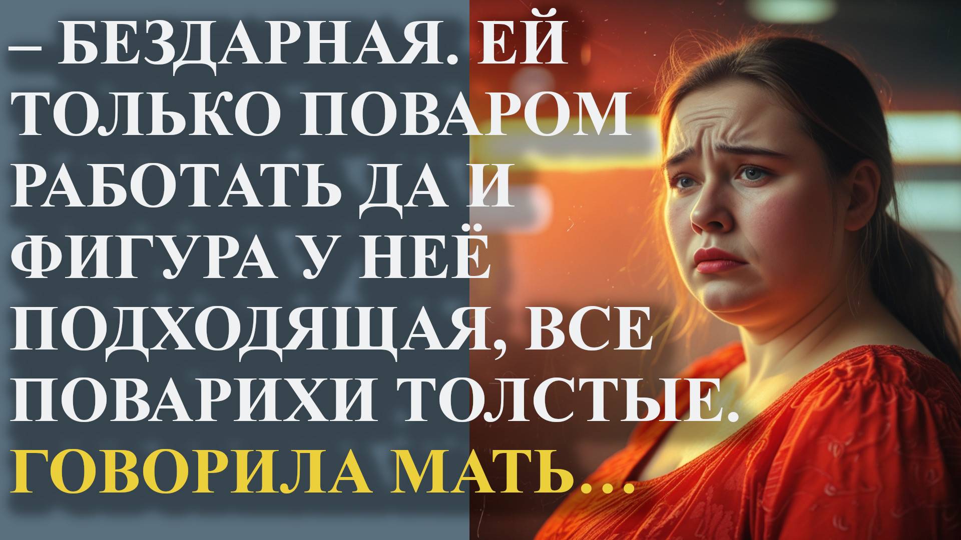 Бездарная. Ей только поваром работать да и фигура у неё подходящая, все поварихи толстые