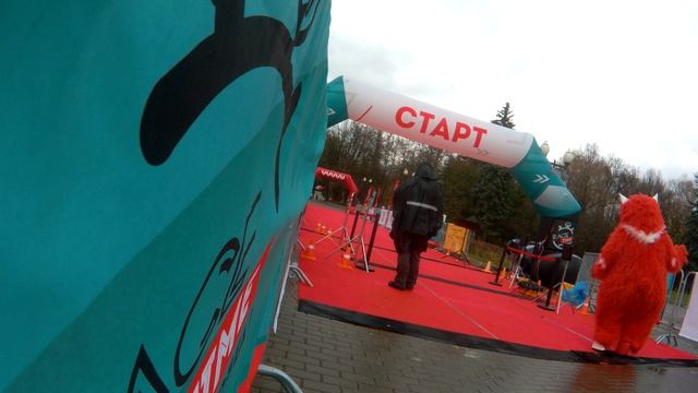 Финишный коридор Измайловского полумарафона 2025