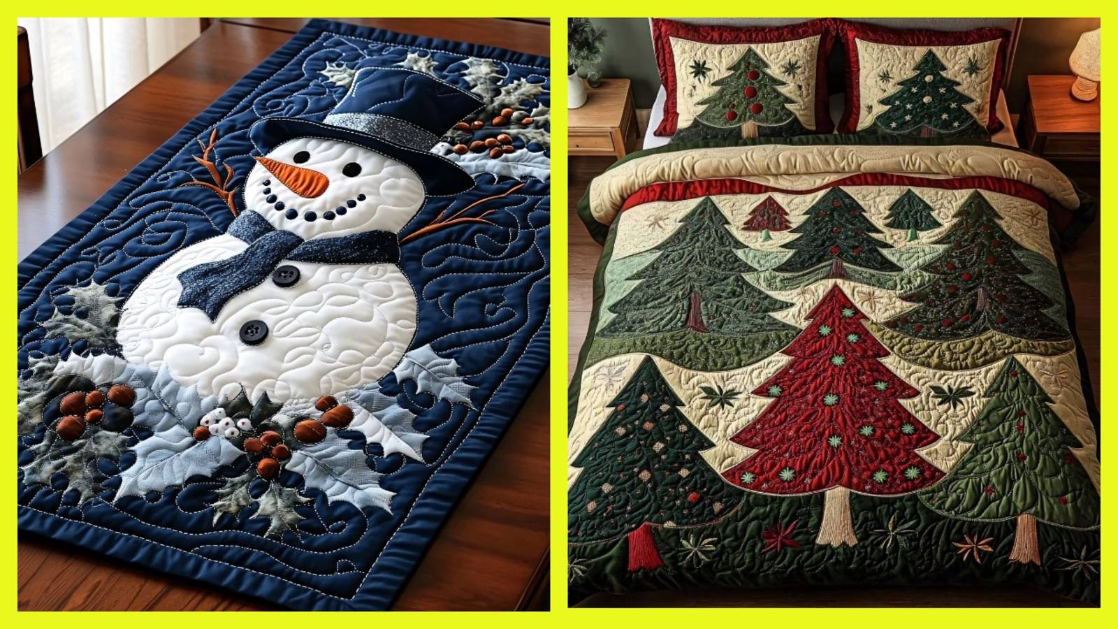 Новогодний пэчворк: Лоскутное чудо для праздничного настроения 🎄✨