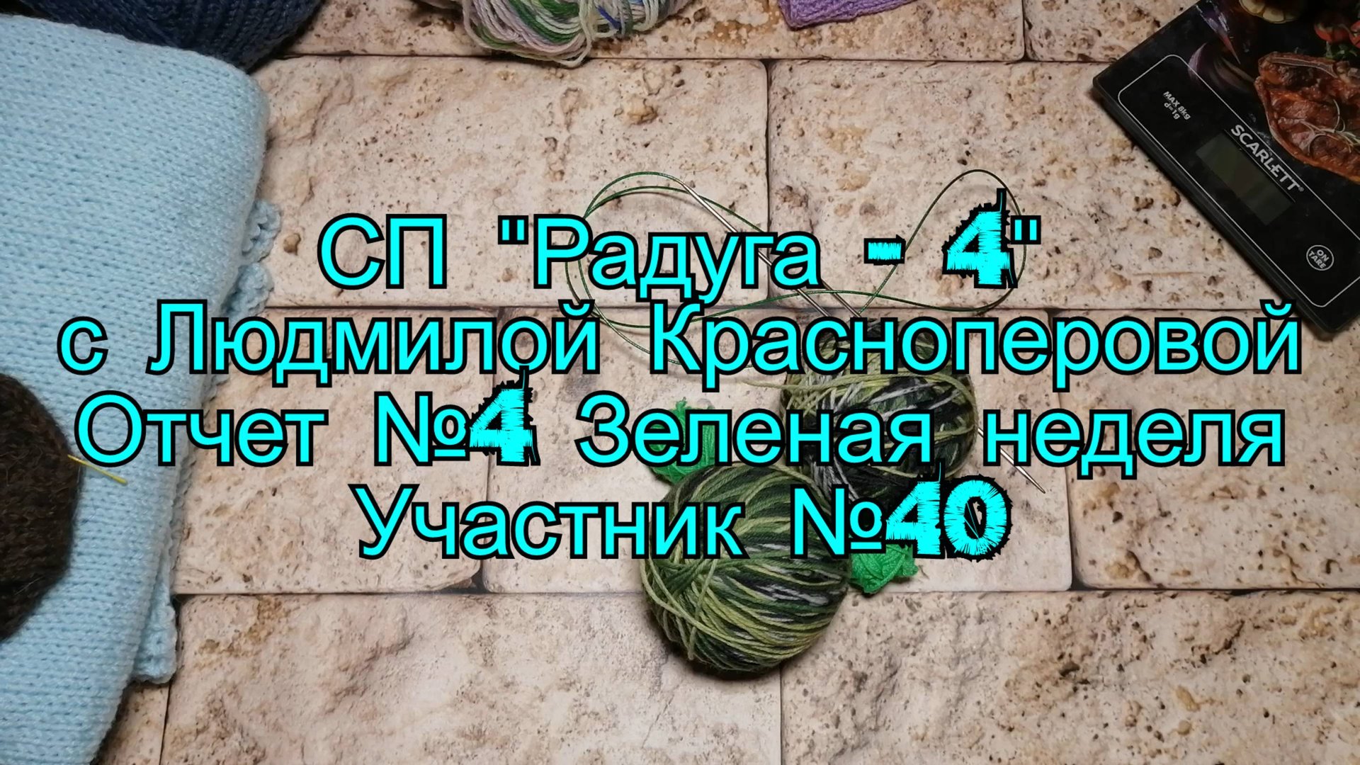 СП "Радуга - 4" с Людмилой Красноперовой Отчет №4  Зеленая неделя. Участник №40