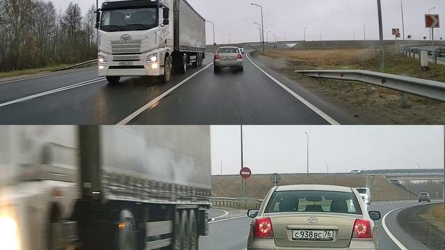 Viofo A329T пасмурно