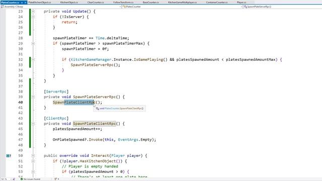 Sync_Plates_Counter Learn Unity Multiplayer (FREE Complete Course, Netcode for Game Objects 2025)