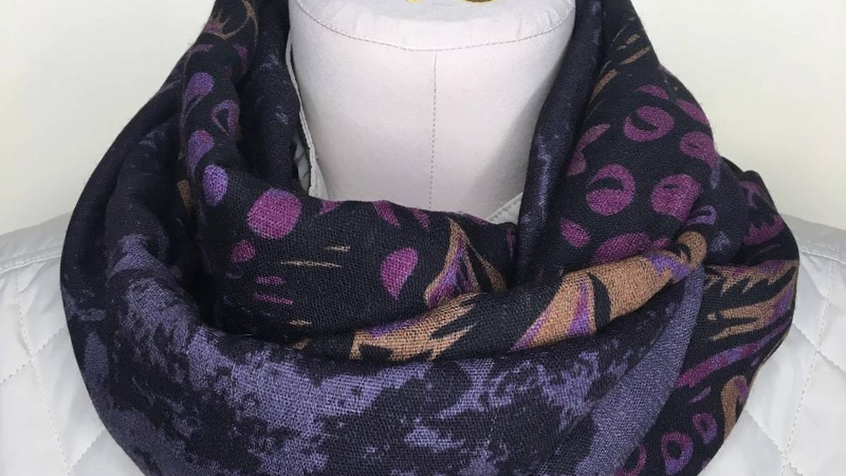 Мужской шерстяной снуд