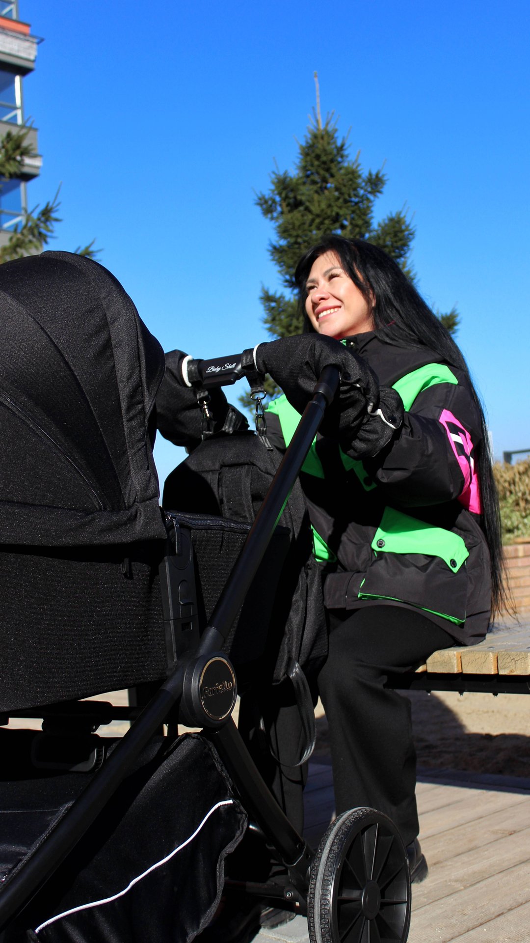 💅✨ Когда мама с коляской — это произведение искусства #стильнаямама #коляска