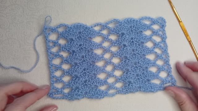 Вязание крючком для начинающих. Простой и симпатичный узор.