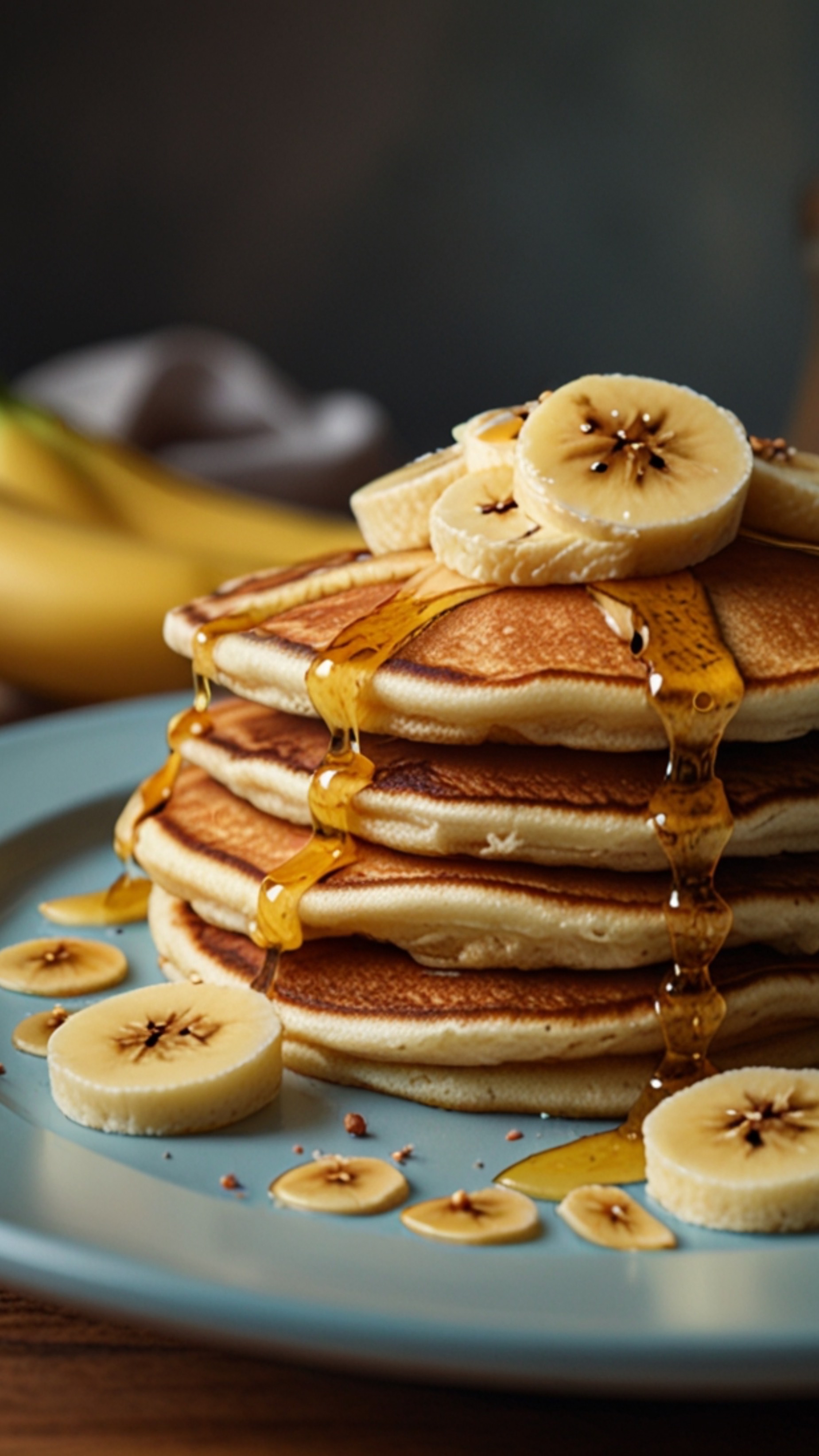 банановые веган панкейки
