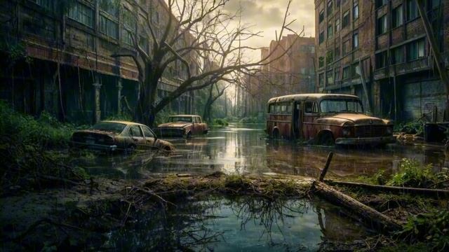 The End of Days ｜ Rainy Day & Abandoned Earth - Relaxing Ambient Music