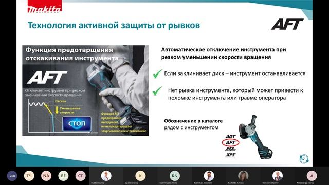 Вебинар MAKITA Особенности линейки LXT