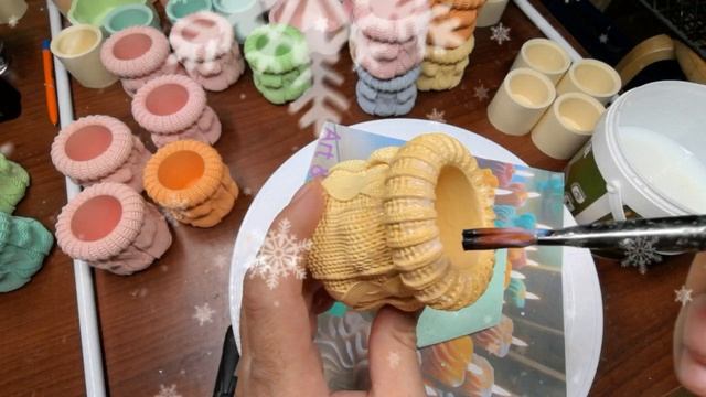 Покрытие лаком изделий из гипса. Ручная работа.