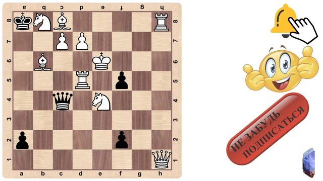 Шахматы. Задача №27, мат в три хода.