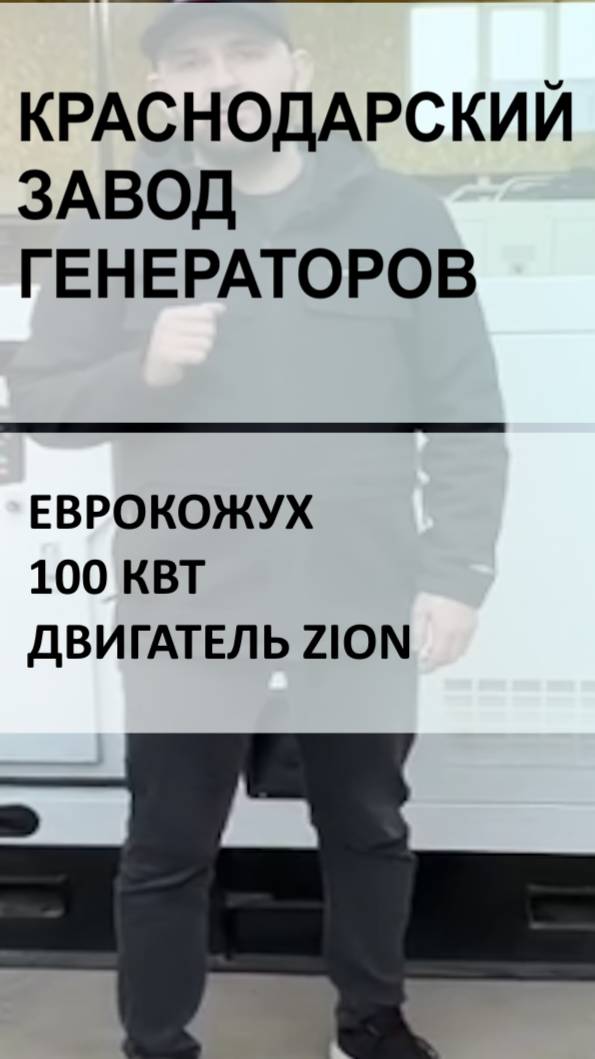 Дизельный генератор 100 кВт ZION в еврокожухе обзор #генератор #технозион #дизельныегенераторы
