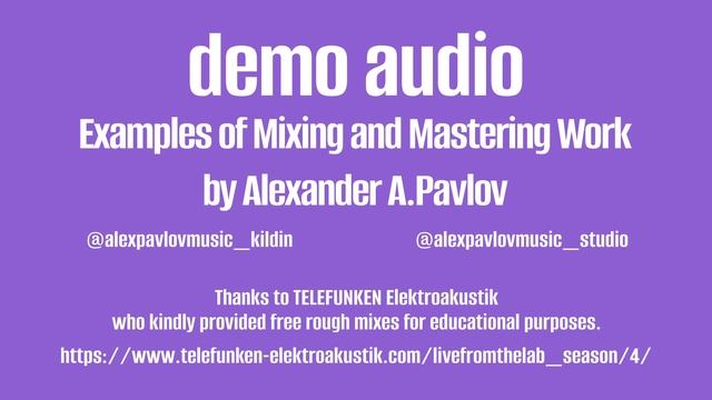 Penniless Wild - Closer (live)_(DemoMix by Alexander A.Pavlov_2025)