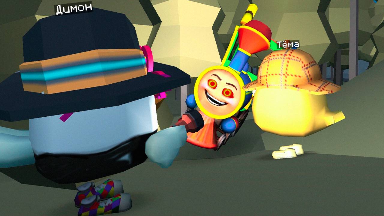 Мы 24 часа Следили за Этим Жутким ПАРОВОЗИКОМ в Чикен Ган!