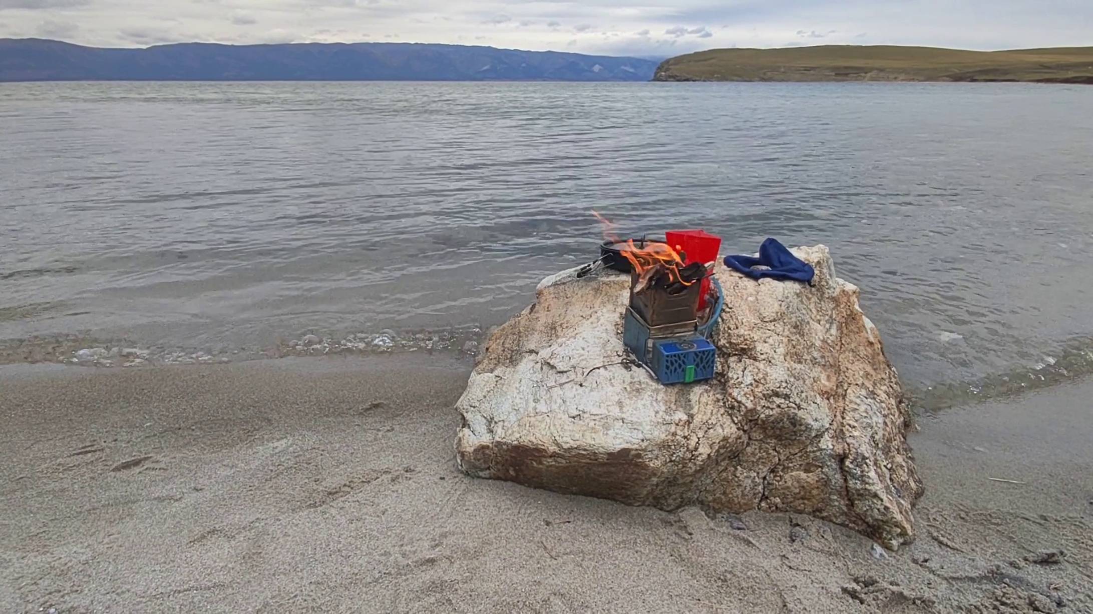 FlameCube турбо-печка. Итоги на море_часть 3