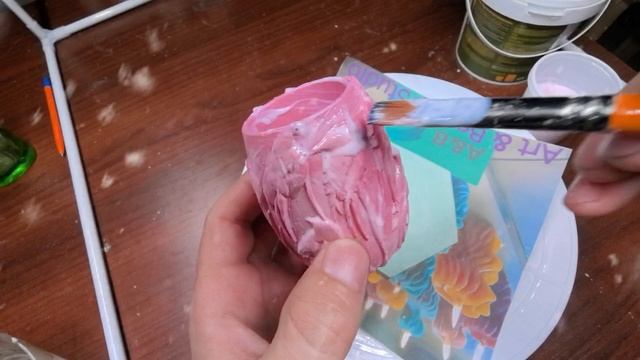 Пропитка грунтом гипсовых изделий. Ручная работа.