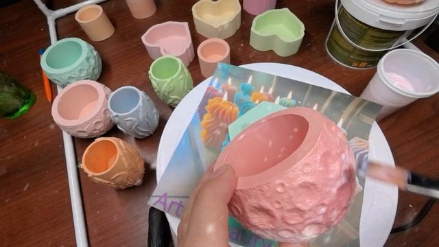 Пропитка грунтом гипсовых изделий. Ручная работа.