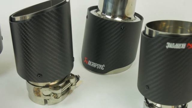 Насадка на глушитель Akrapovic style с карбоном матовая
