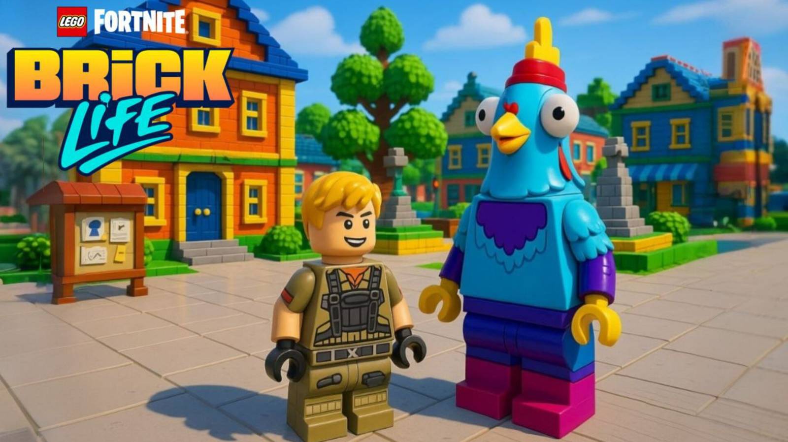 Устроились работать Гидом в  LEGO Fortnite Brick Life
