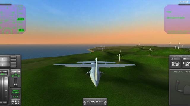Turboprop Flight Simulator, посадка в аэропорту