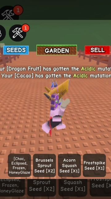 Зомби в вырасти сад в роблокс