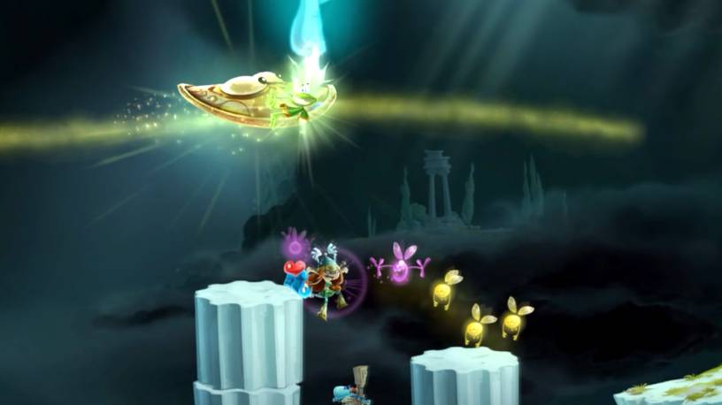 Видео как мультик Rayman Legends, прохождение 5 главы Пик Олимпа
