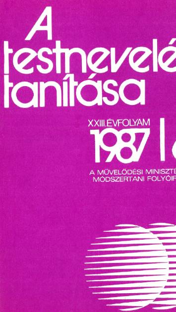 A testnevelés tanítása (1965–1989) венгерский физкультурный журнал