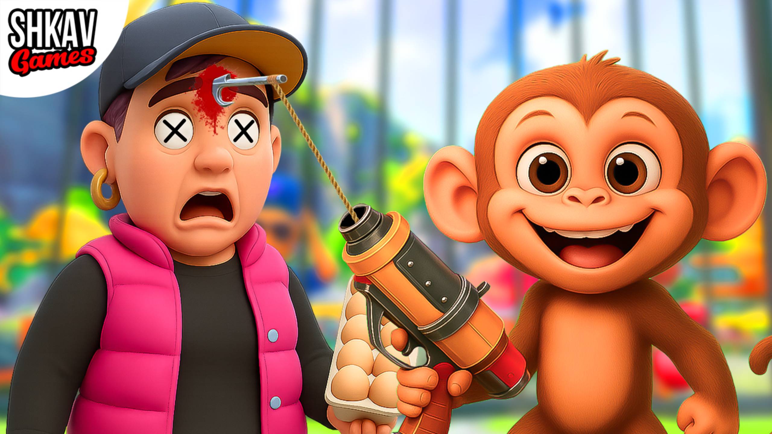 ОБЕЗЬЯНКА ПОЛУЧИЛА ГАРПУН! И вот что произошло... I am Monkey VR / Часть 3 /