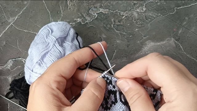 3 Часть. Жаккардовые варежки А.С.Пушкин. Убавление петель на основе