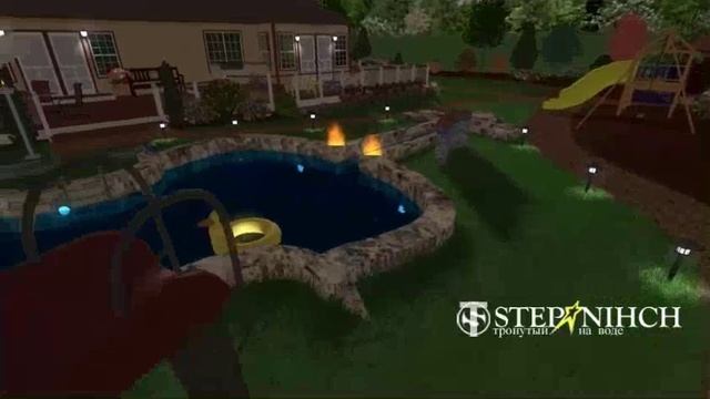 Музыка Воды - бассейн Скрипка