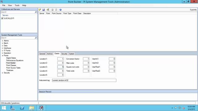 6. OSIsoft： Create PI Points for the PI Interface for OPC DA with PI SMT & PI Builder