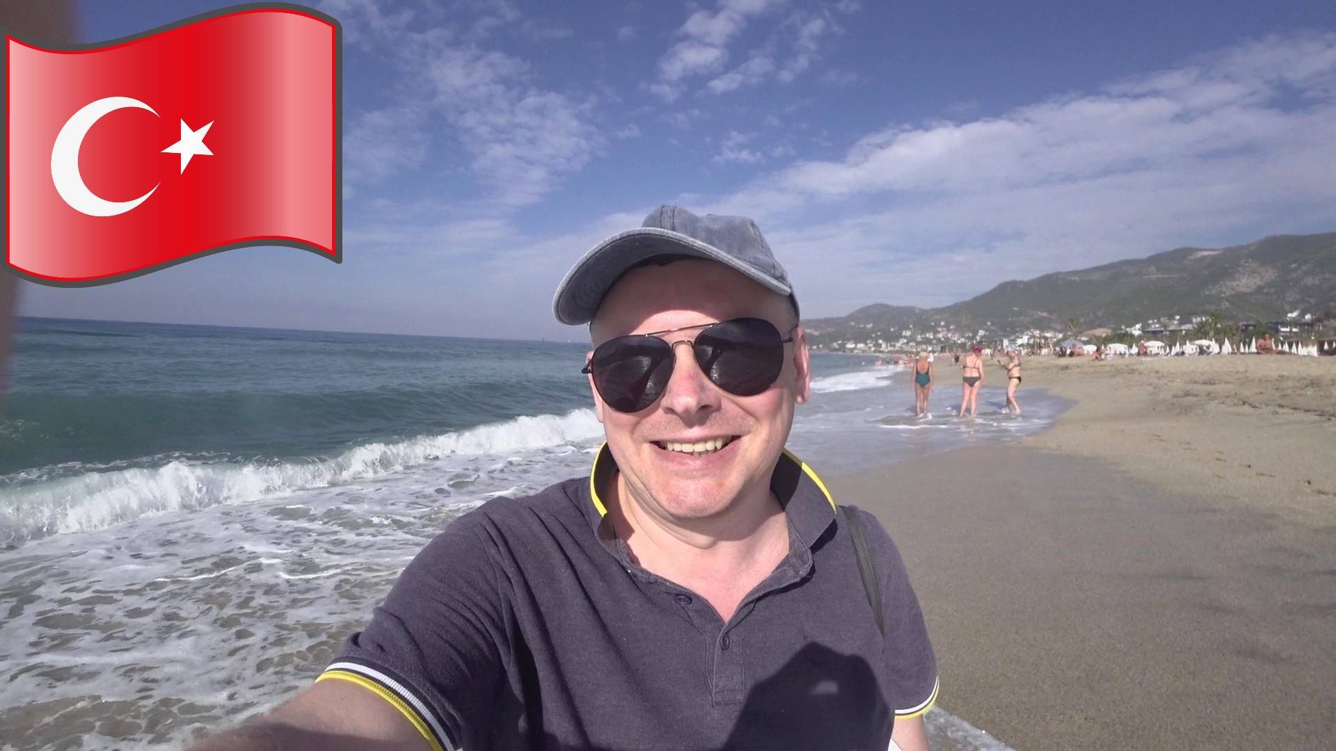 #2.8.Аланья. На море волны! Сходил на Рыбный рынок и купил сёмгу. Отдых в Турции в октябре.