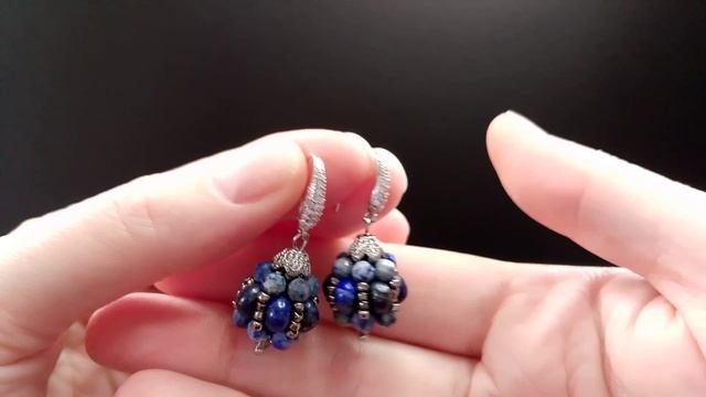 Серьги из лазурита