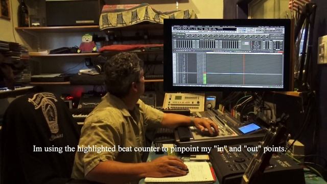Sequencing a simple guitar rhythm track on a Roland vs2480. recording multitrac
