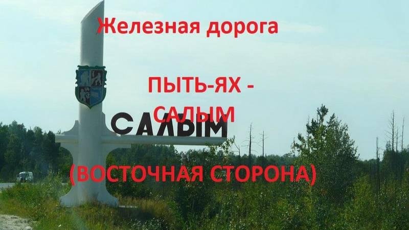 Железная дорога Пыть-Ях - Куть-Ях - Салым (вид из окна поезда, западная сторона) (СВЖД)