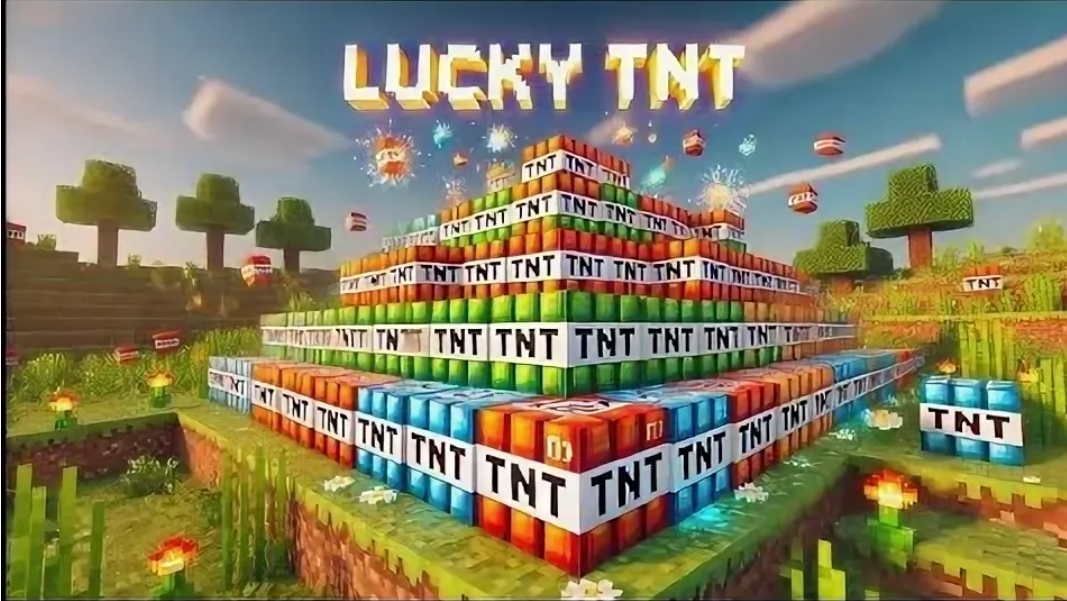 ОТКУДА В НАШЕЙ ДЕРЕВНЕ LUCKY TNT B MINECRAFT PE