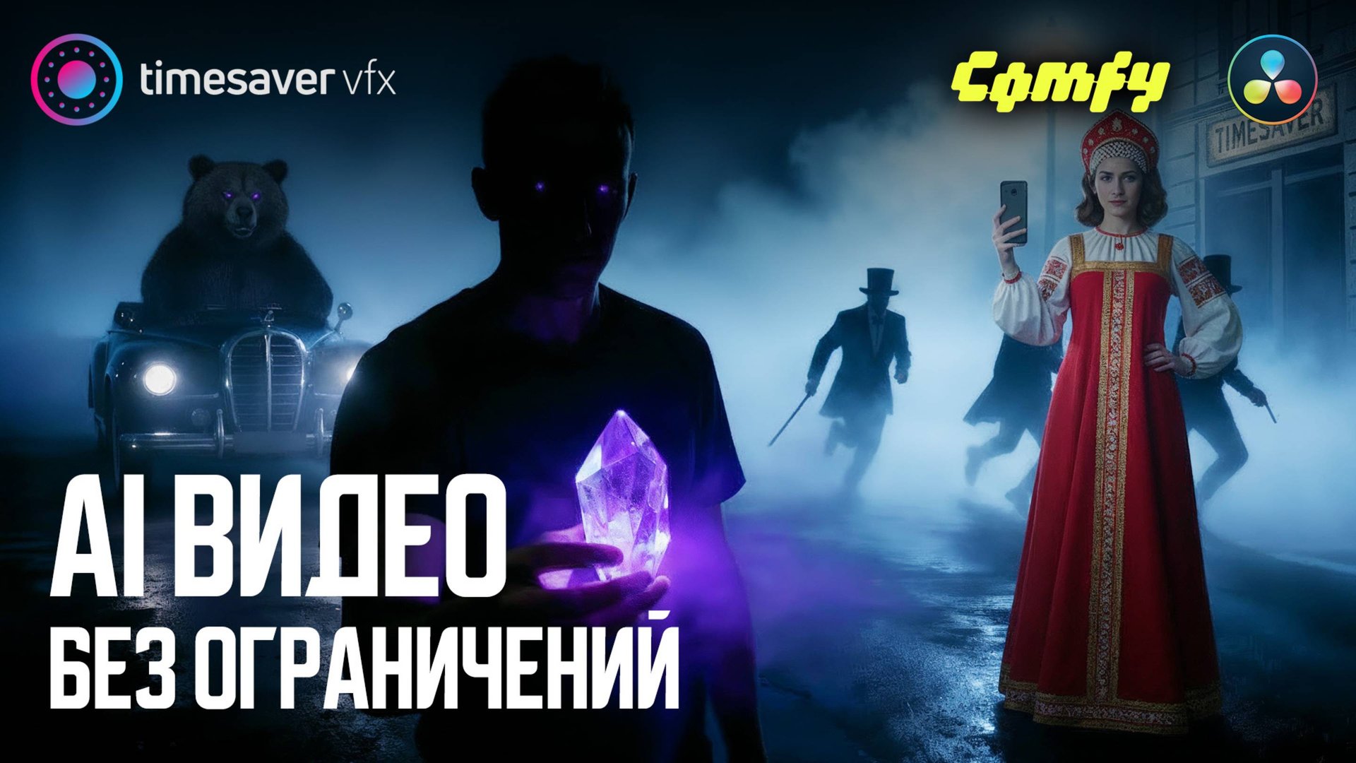 0200 Создание и монтаж любых AI видео в ComfyUI и Davinci Resolve