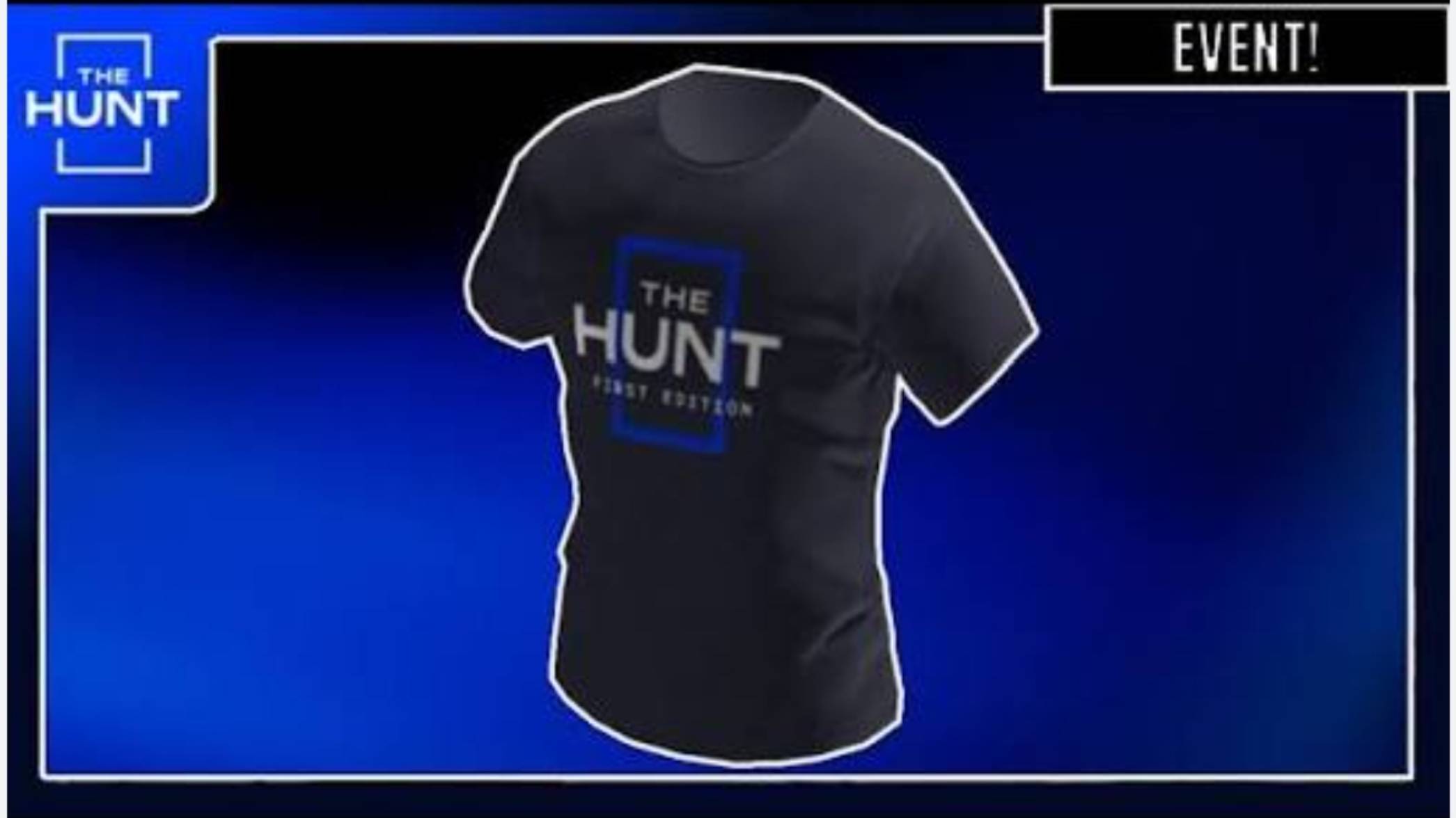 Вечная бесплатная 3D футболка The Hunt First Edition в Роблокс.