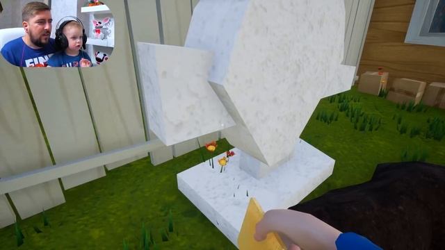 ПРИВЕТ СОСЕД в лесу Папа с сыном играют в игру Hello Neighbor