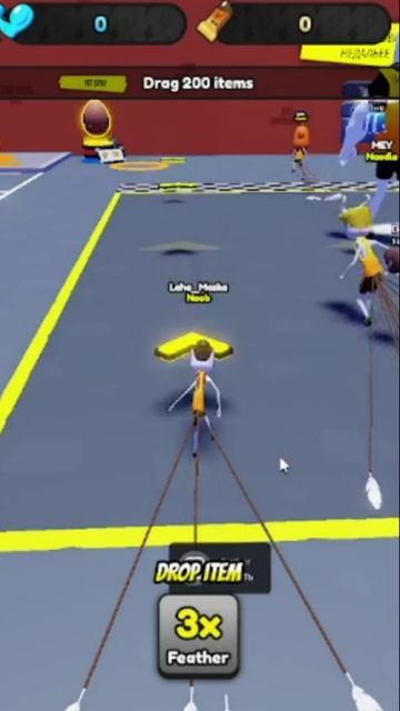 Я могу нести только два пера, ахаха, я слабак! #роблокс #слабак #игры #смешно #тощий #весело