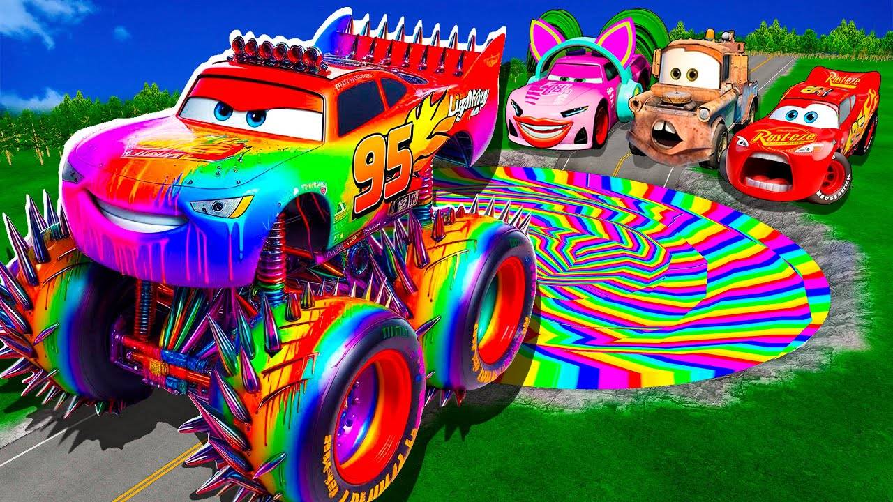 МУЛЬТИКИ ПРО МАШИНКИ ОПАСНЫЙ СПУСК КТО ПОБЕДИТ И СТАНЕТ ЧЕМПИОНОМ