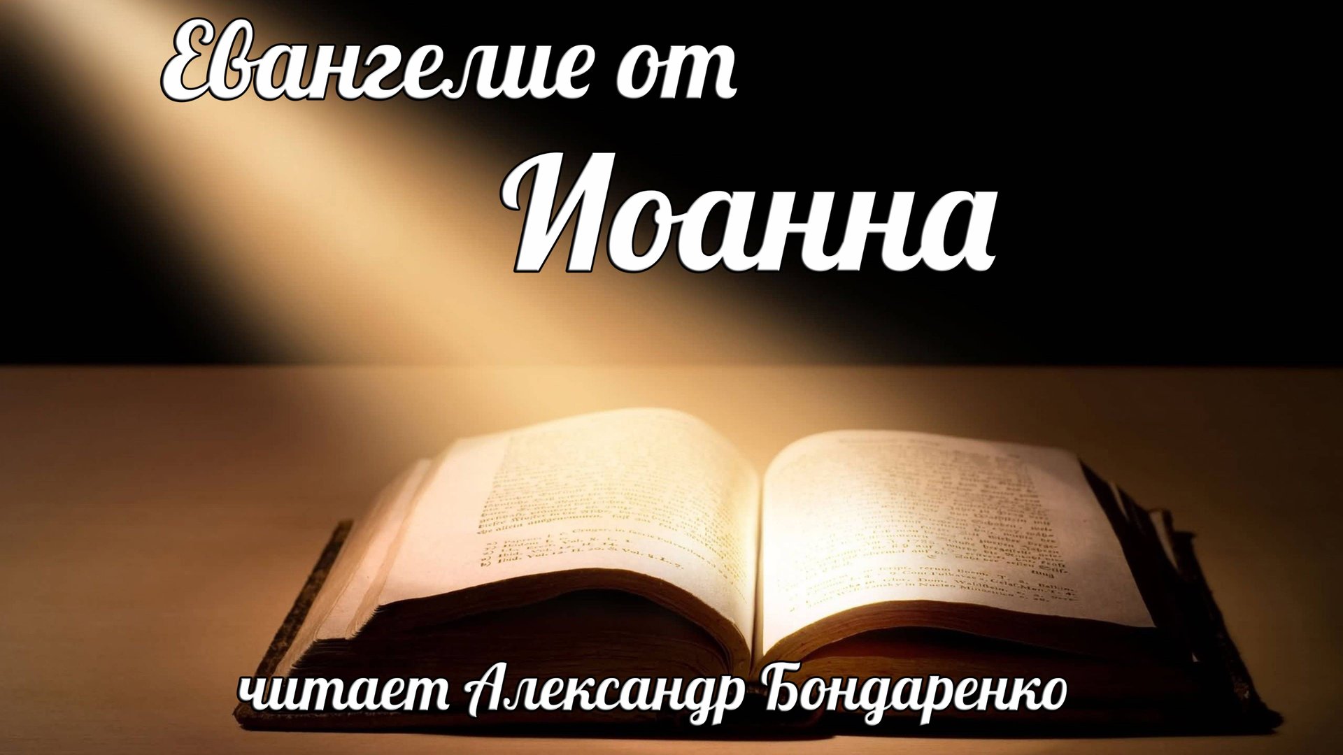 Библия. Евангелие от Иоанна. Новый Завет (читает Александр Бондаренко)