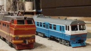 Новая автомотриса АС4МУ и другие поезда на Кировском узле Горьковской железной дороги