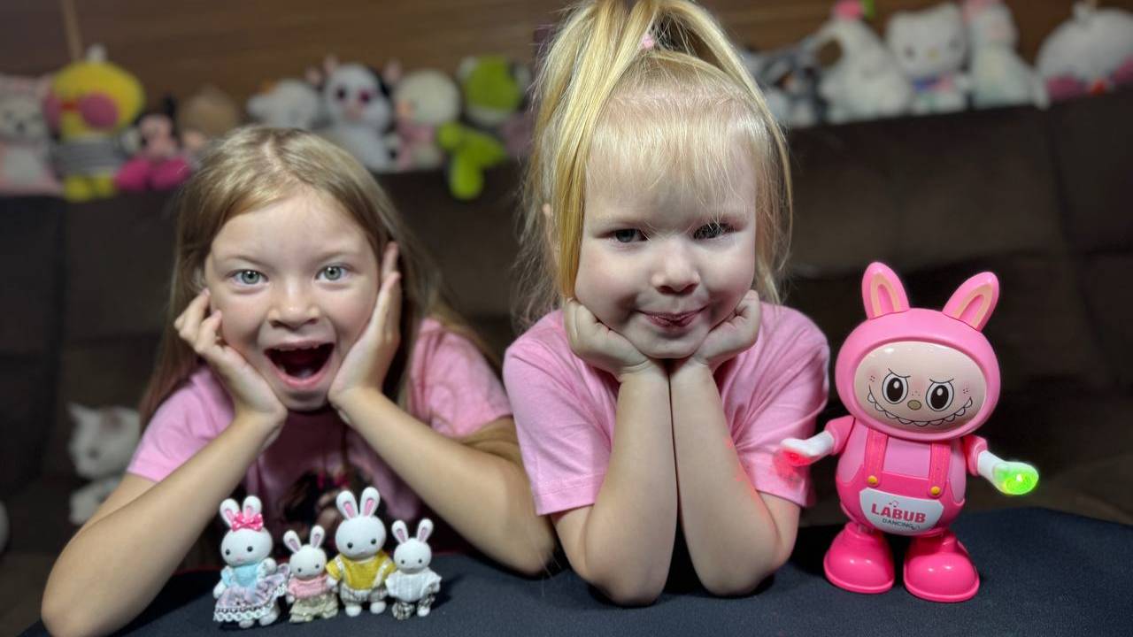 Крутая распаковка робота ЛАБУБУ и ЗАЙЧИКОВ от 💖 ЕВЫ 💖 и 💖 ДИАНЫ💖