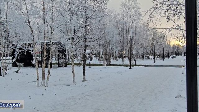 Утро субботы. Гуляем по северному городу за полярным кругом. Ямало-Ненецкий АО Лабытнанги. 2025