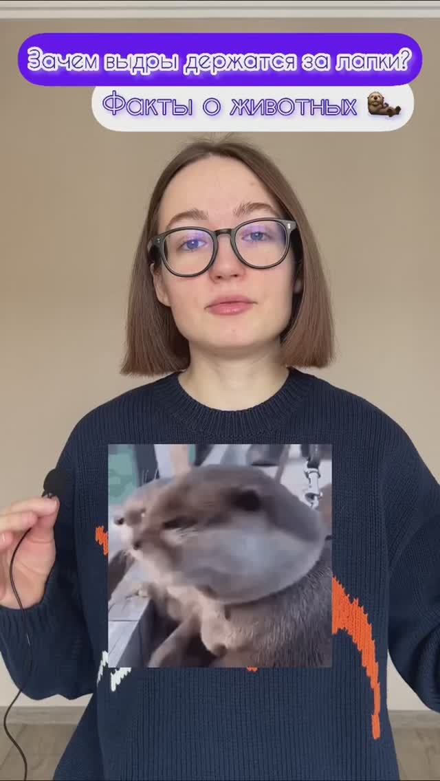 Зачем выдры держат друг друга за лапки?