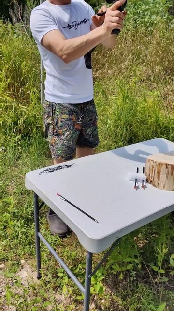 Точность стрел для арбалета АРЕС от BearHunter  #bearhunter  #арбалет #метатель