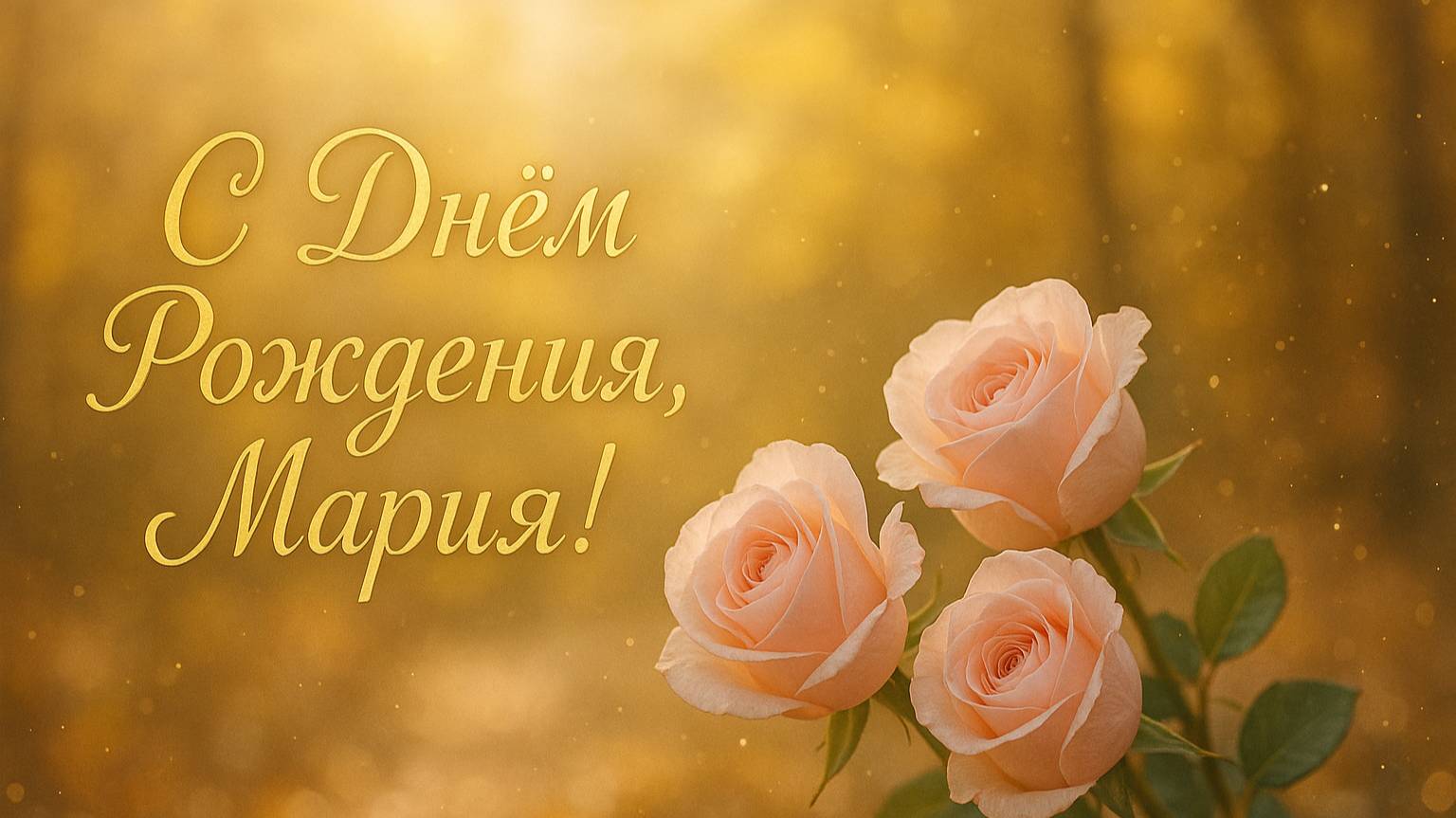 С Днём рождения Мария. Поздравление для Марии!(Осень)