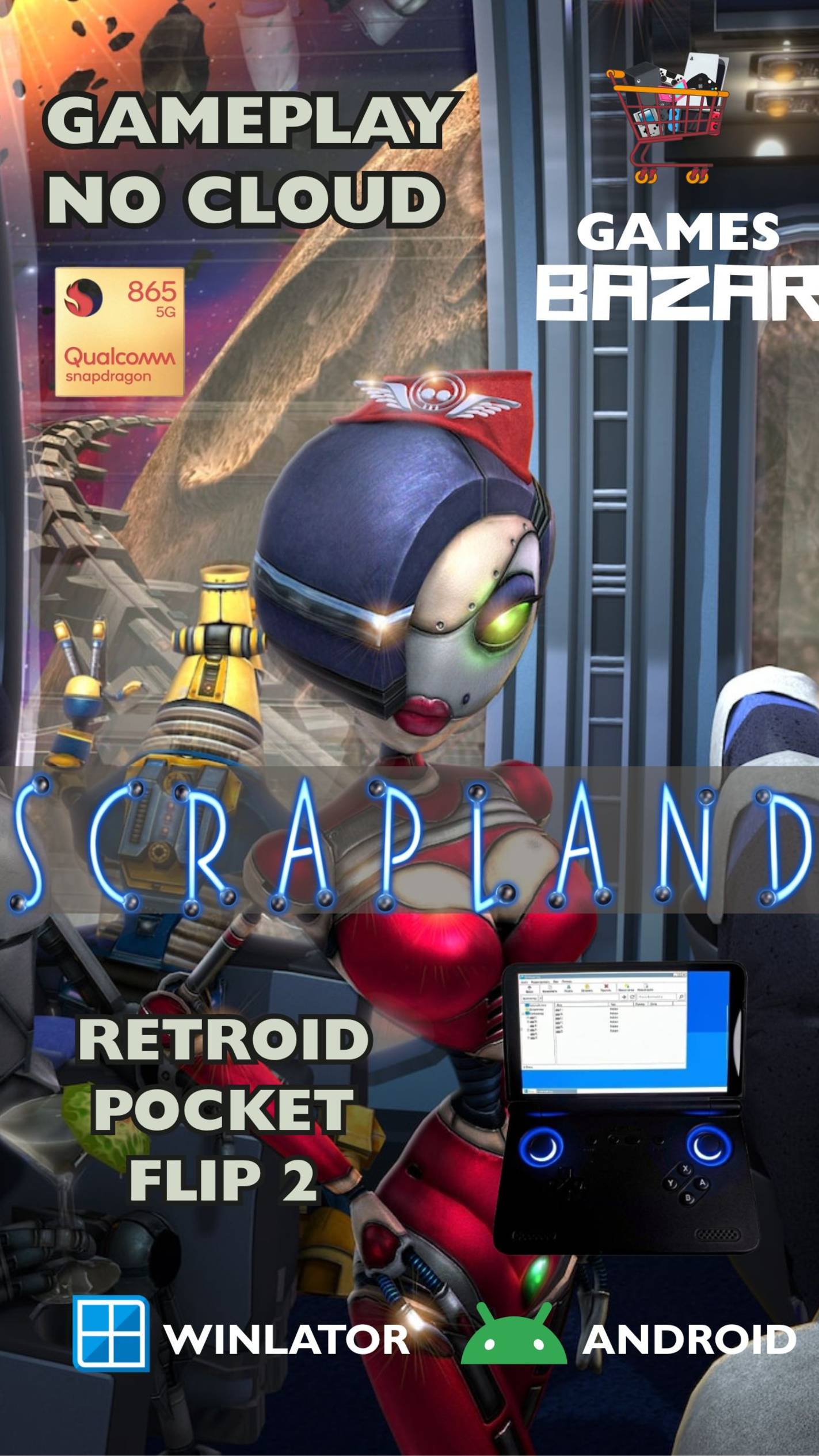 Scrapland Remastered АНДРОИД GAMEPLAY Winlator v10.1 Retroid pocket flip 2 #winlator #emulator