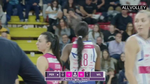 Волейбол. Перуджа — Милан. Чемпионат Италии. Женщины/ Тур 6