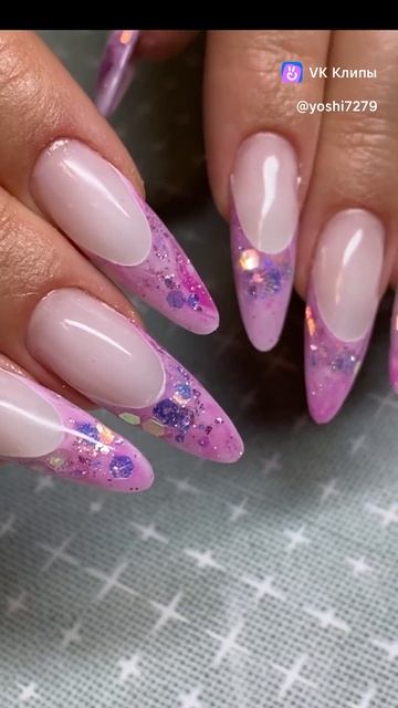 14000 просмотров 😳 Выкладной френч с декором